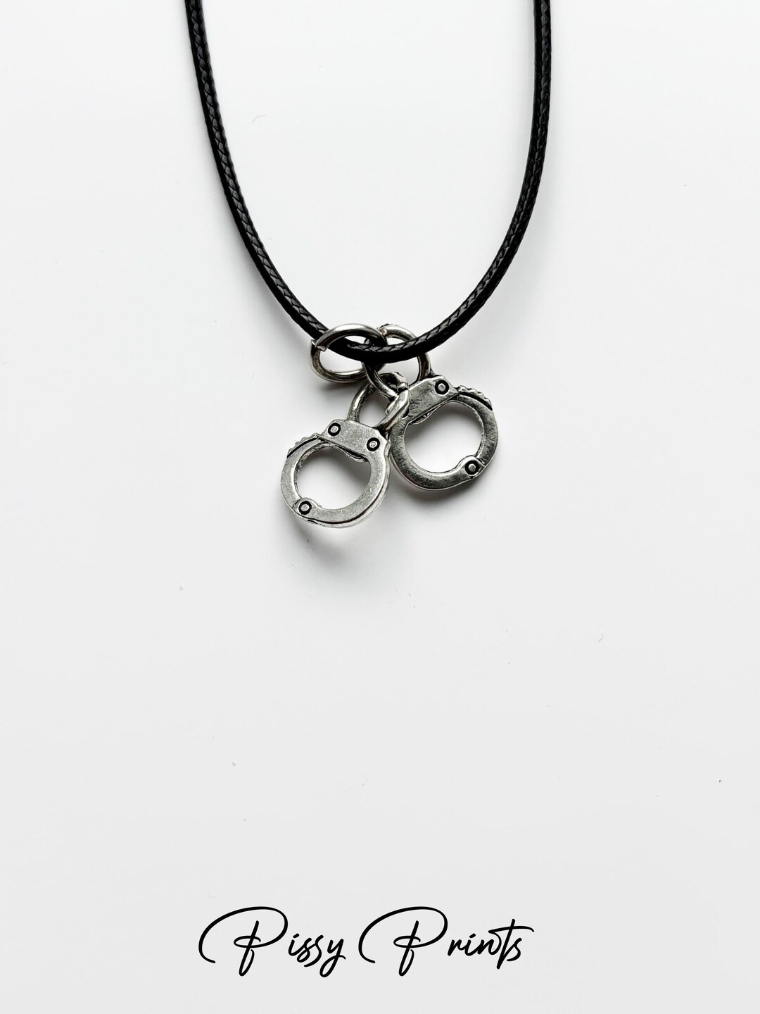 Handcuff Cord Rope Choker Necklace & Pendent | Emo Goth Alternative - Etsy