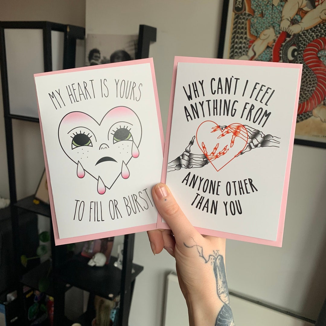 Emo Valentines Day Cards | Dashboard and Taking Back Sunday Lyric ...