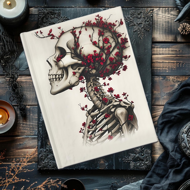 Skull Hardcover Notebook - Etsy