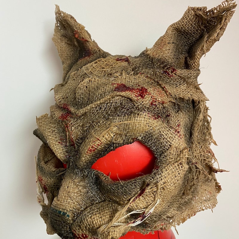 Burlap Mask - Etsy