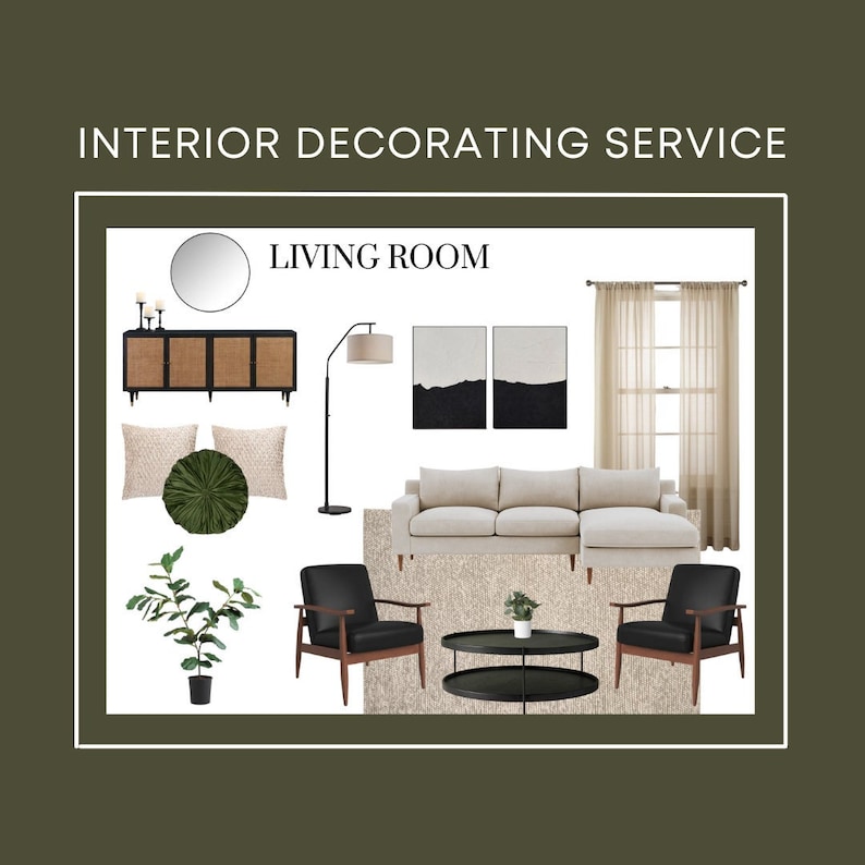 Interior Decorating Service, Virtual E-design, Client Shopping List ...