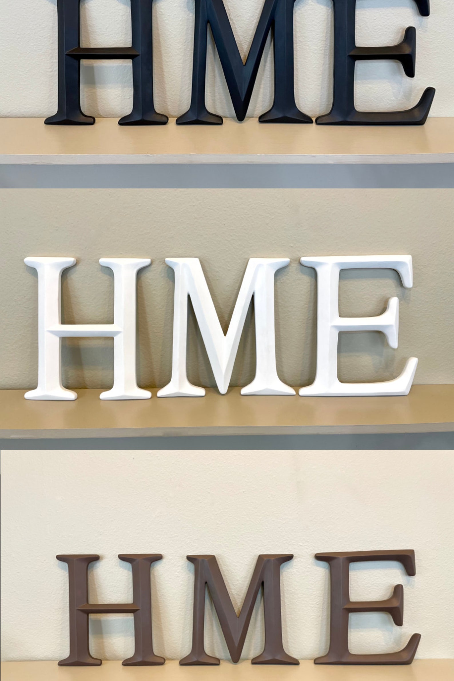 Home Sign With Wreath Home Sign Home Letters Home Wall | Etsy