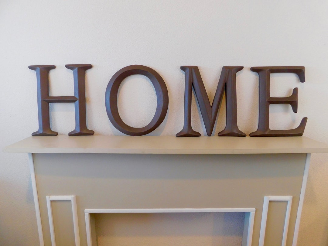 Home Sign, Vertical Home Sign, Home Letters, Rustic Home Sign, Home ...