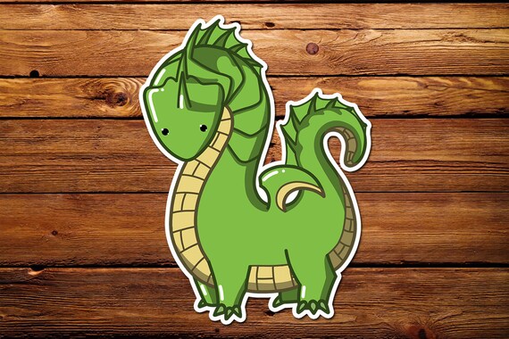 DND Green Dragon Sticker - Etsy