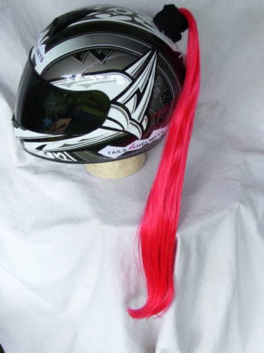 Motorcycle Helmet Ponytails 24"ea ... USA Made ... From Tails4helmets ...