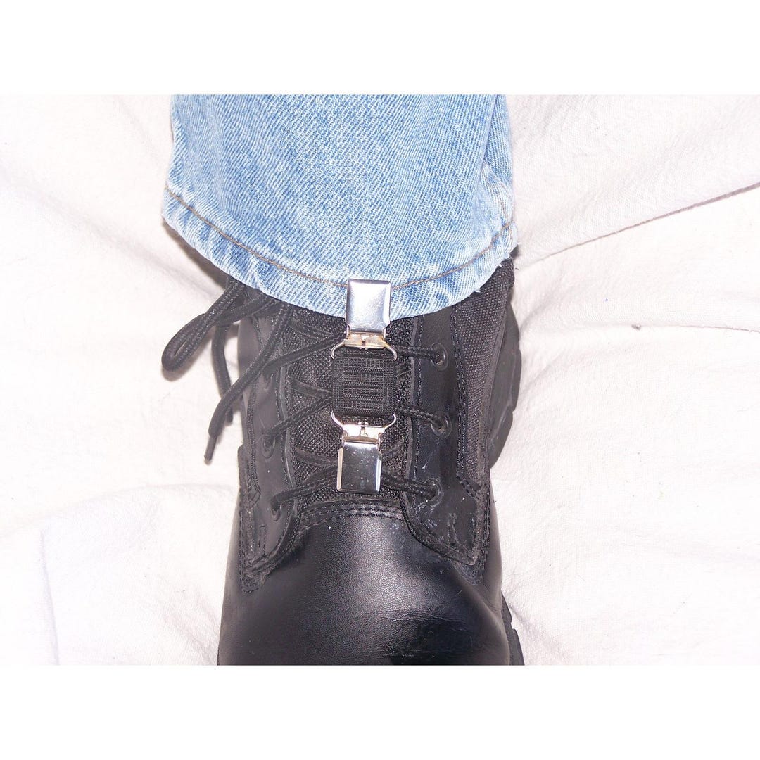 CLIPS 4 Bikers..motorcycle Rider Boot Lace Clips / Clamps. (instead of ...