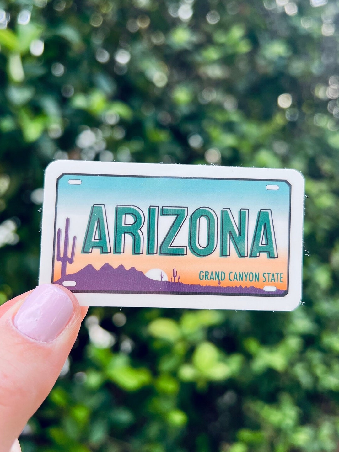 Arizona Sticker Arizona License Plate Arizona Tag Sticker - Etsy