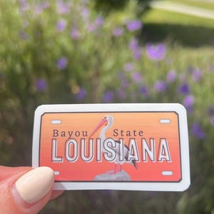 Louisiana Sticker | Louisiana License Plate | LA Tag Sticker - Etsy