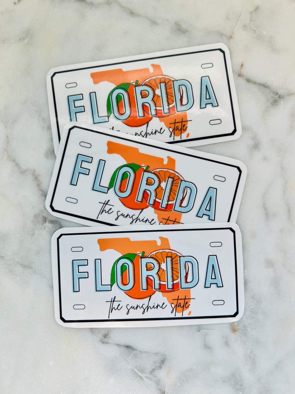 Florida Sticker Florida License Plate Florida Tag Sticker - Etsy