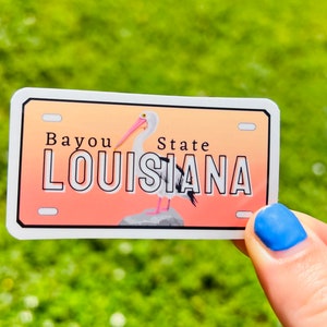 Louisiana Sticker | Louisiana License Plate | LA Tag Sticker - Etsy