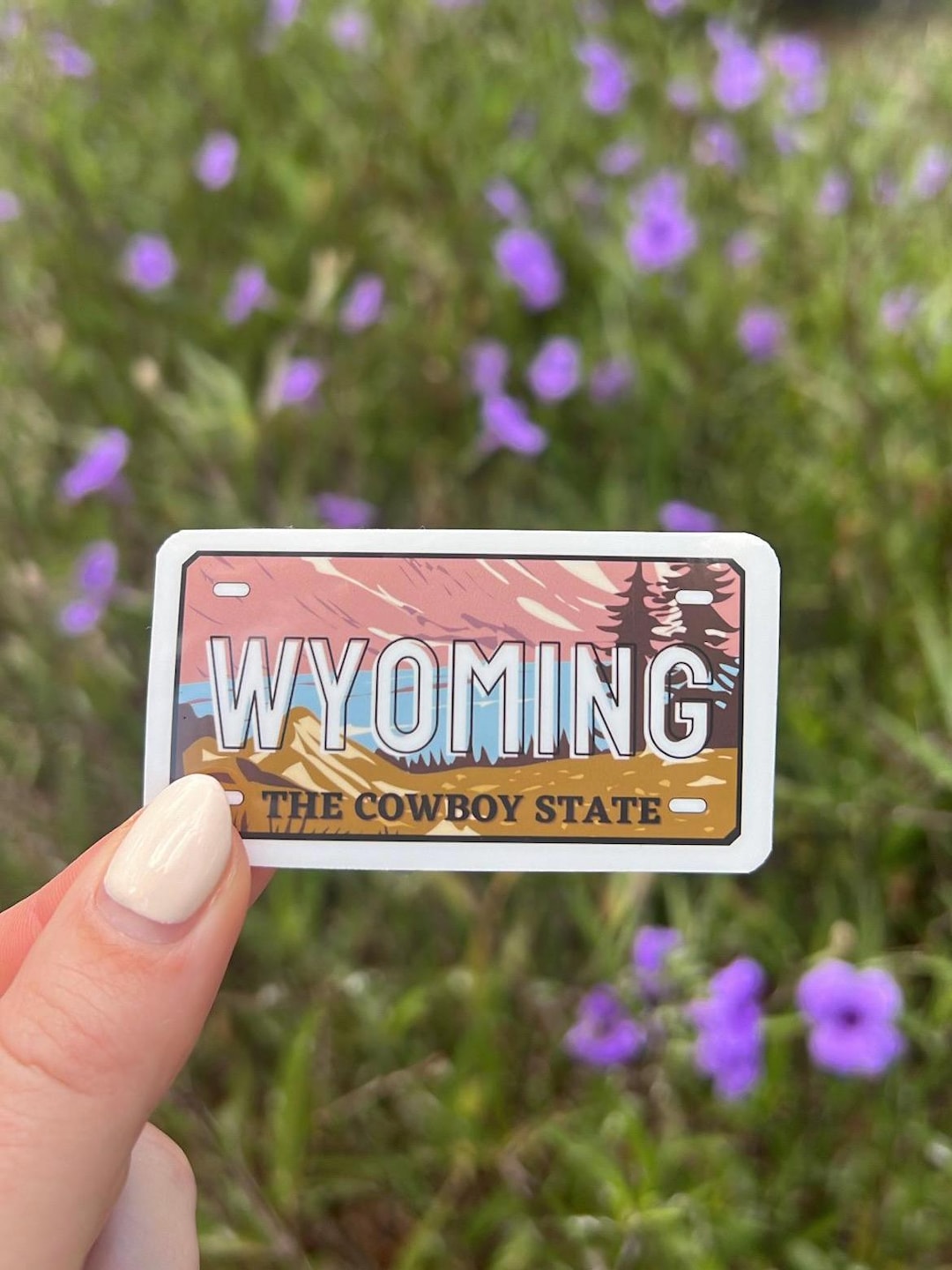 Wyoming Sticker | Wyoming License Plate | Wyoming Tag Sticker - Etsy