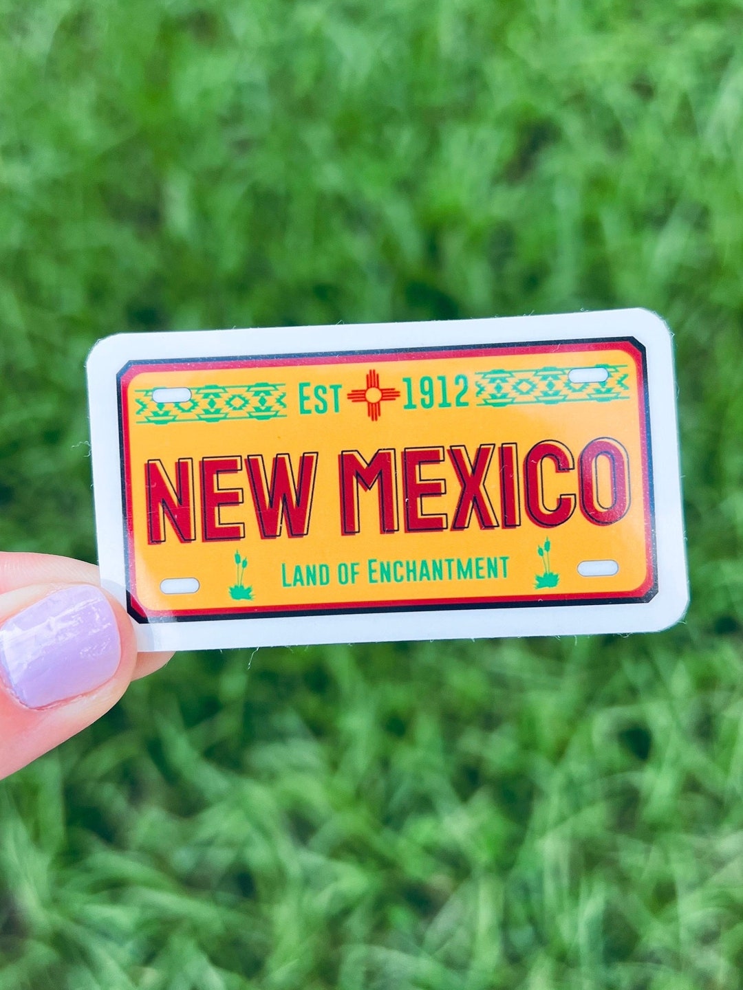 New Mexico Sticker New Mexico License Plate NM Tag Sticker - Etsy