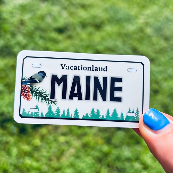 Maine License Plate - Etsy