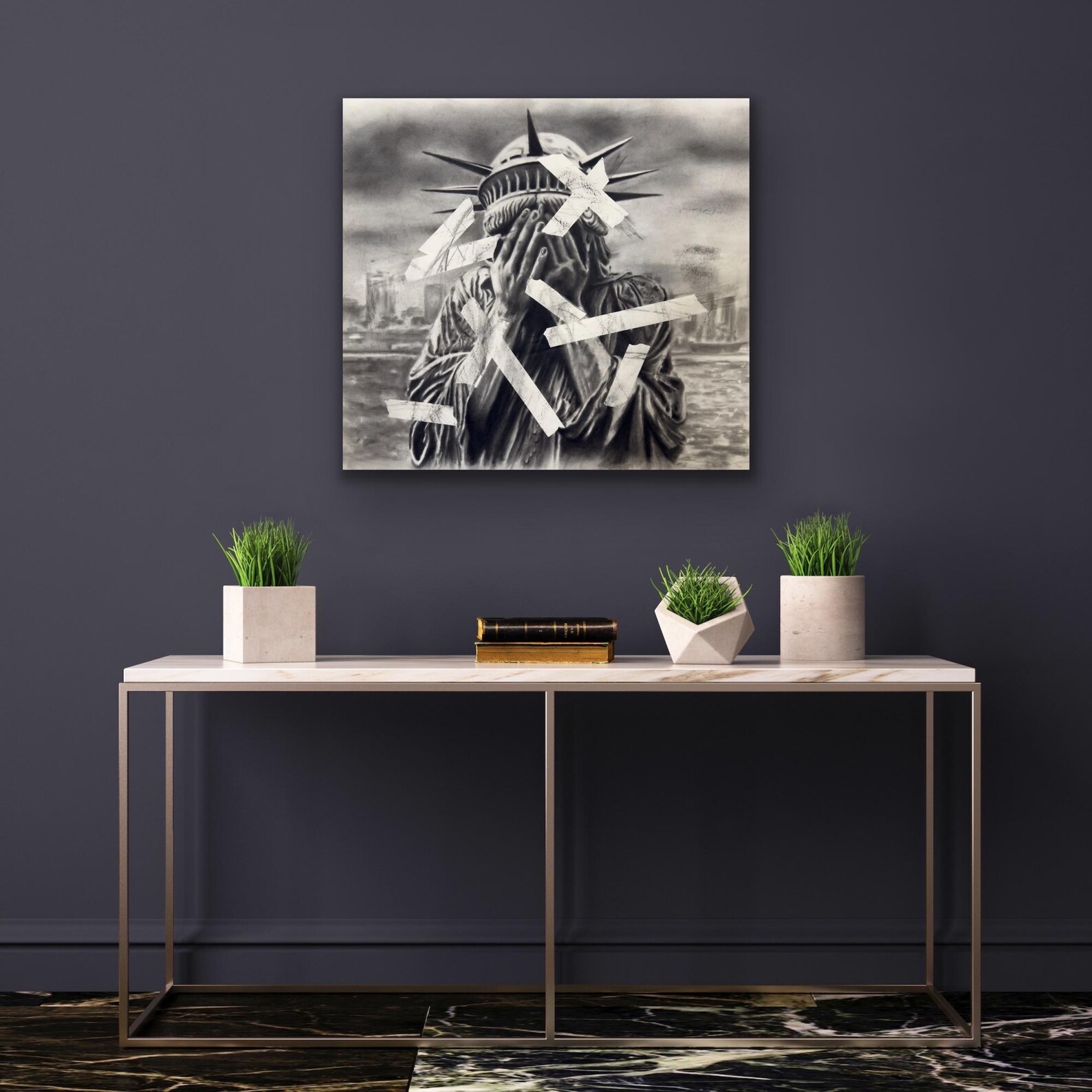 Statue of a Saddened America - Etsy