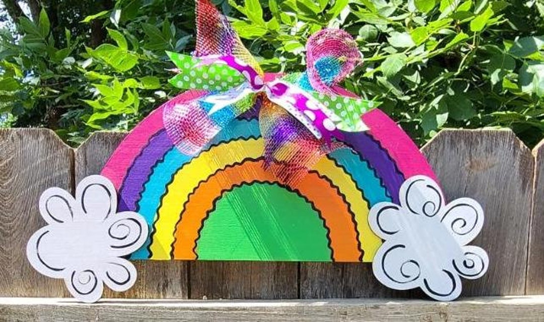 Rainbow Door Hanger + Welcome Door Hanger + Rainbow Door Hanger+ Pride ...