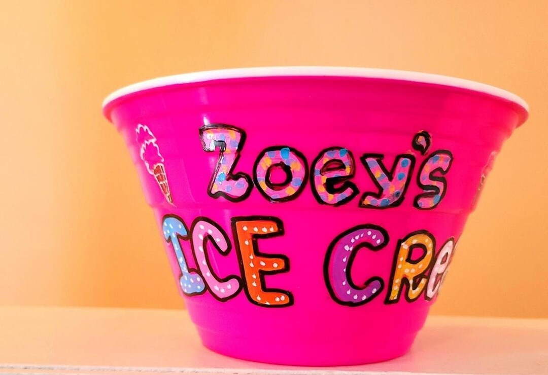 Ice Cream Bowls Personalized Ice Cream Bowl Sundae Bowl - Etsy