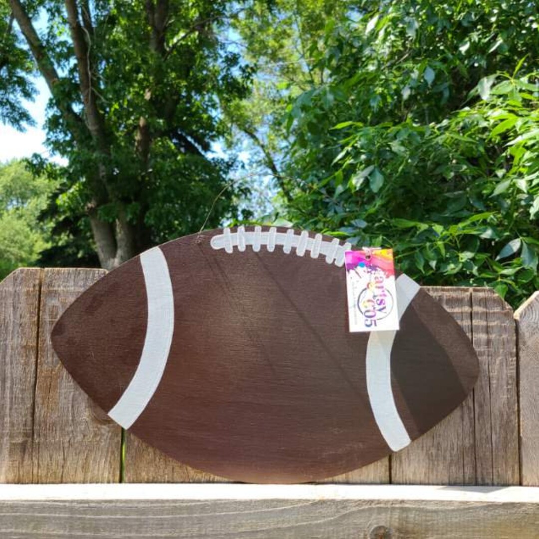 Football Door Hanger, Team Colors, Personalized Door Hanger, Football ...