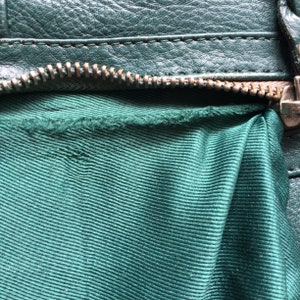 Great American Leatherworks Dark Green Leather Shoulder Bag - Etsy