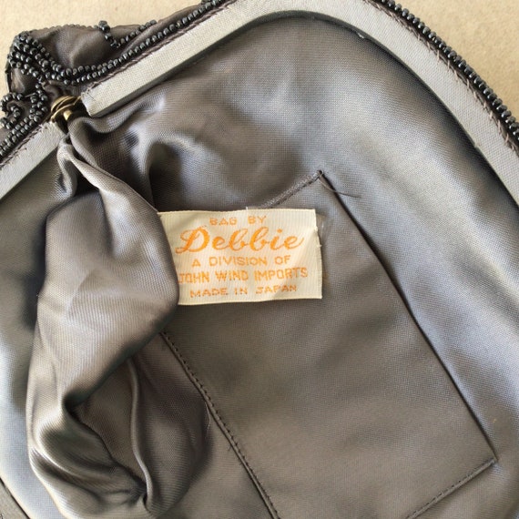 Vintage Debbie Hand Beaded Evening Bag In Blue - Gem