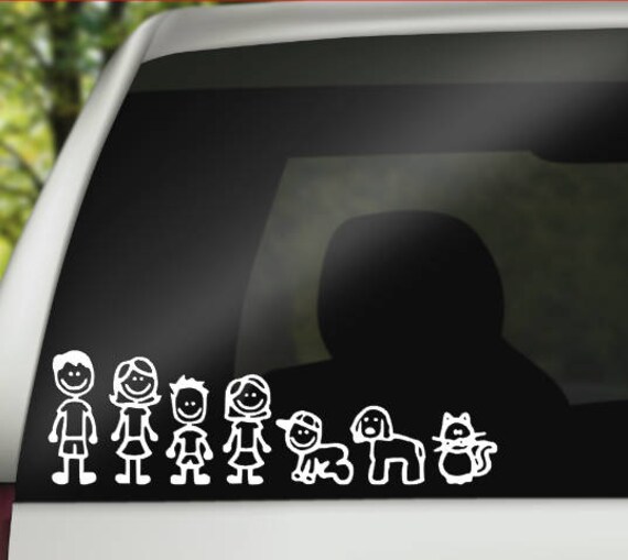 Zombie Family Car Stickers Individual