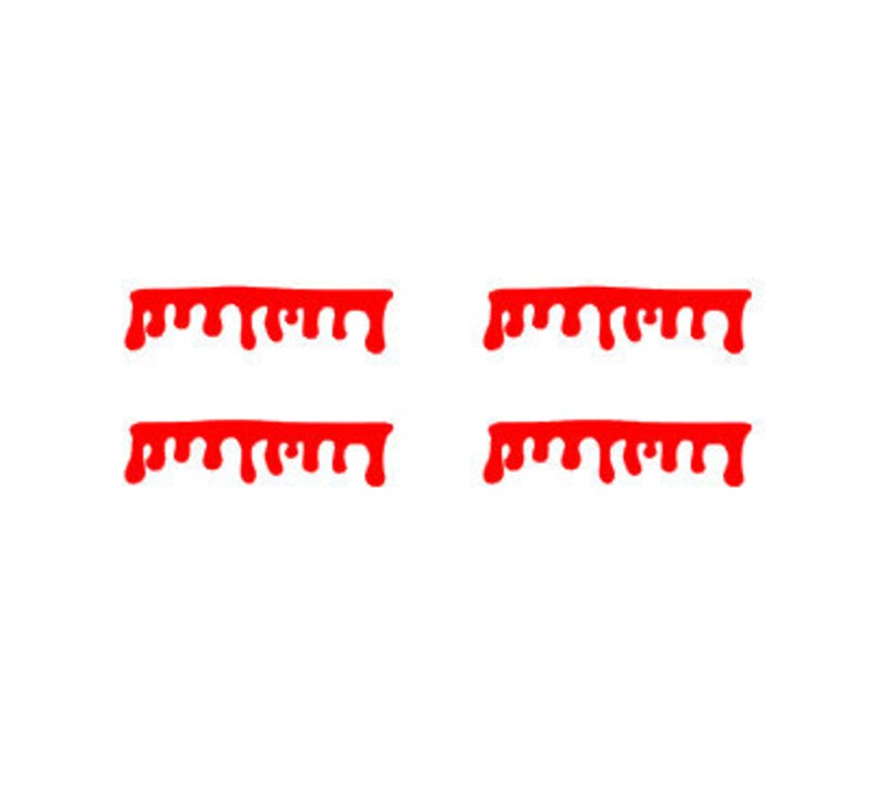 Blood Drip Nail Decals Halloween Nail Decals Halloween | Etsy