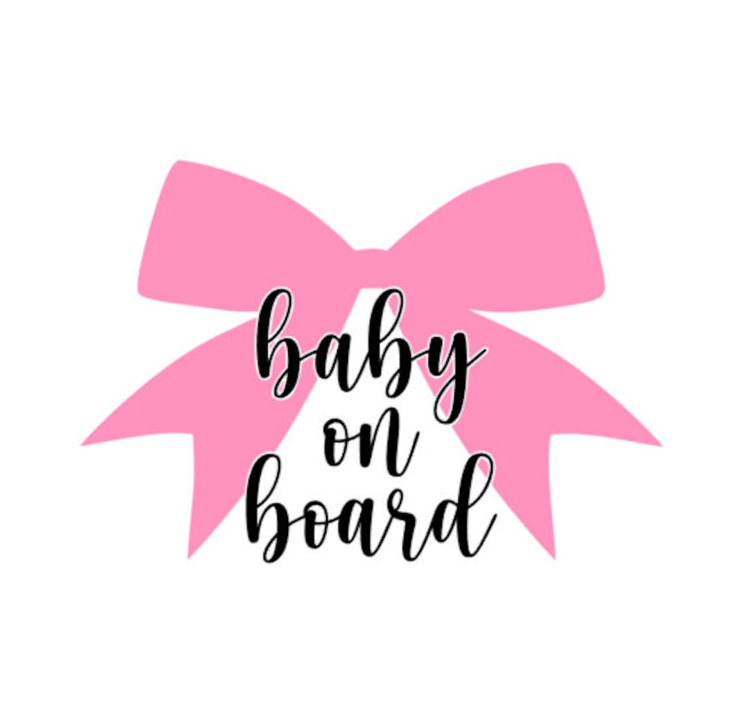 Baby Girl on Board Car Decal Baby on Board Sticker Baby on Board Decal ...