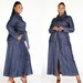Dark Denim Maxi Dress Duster - Etsy