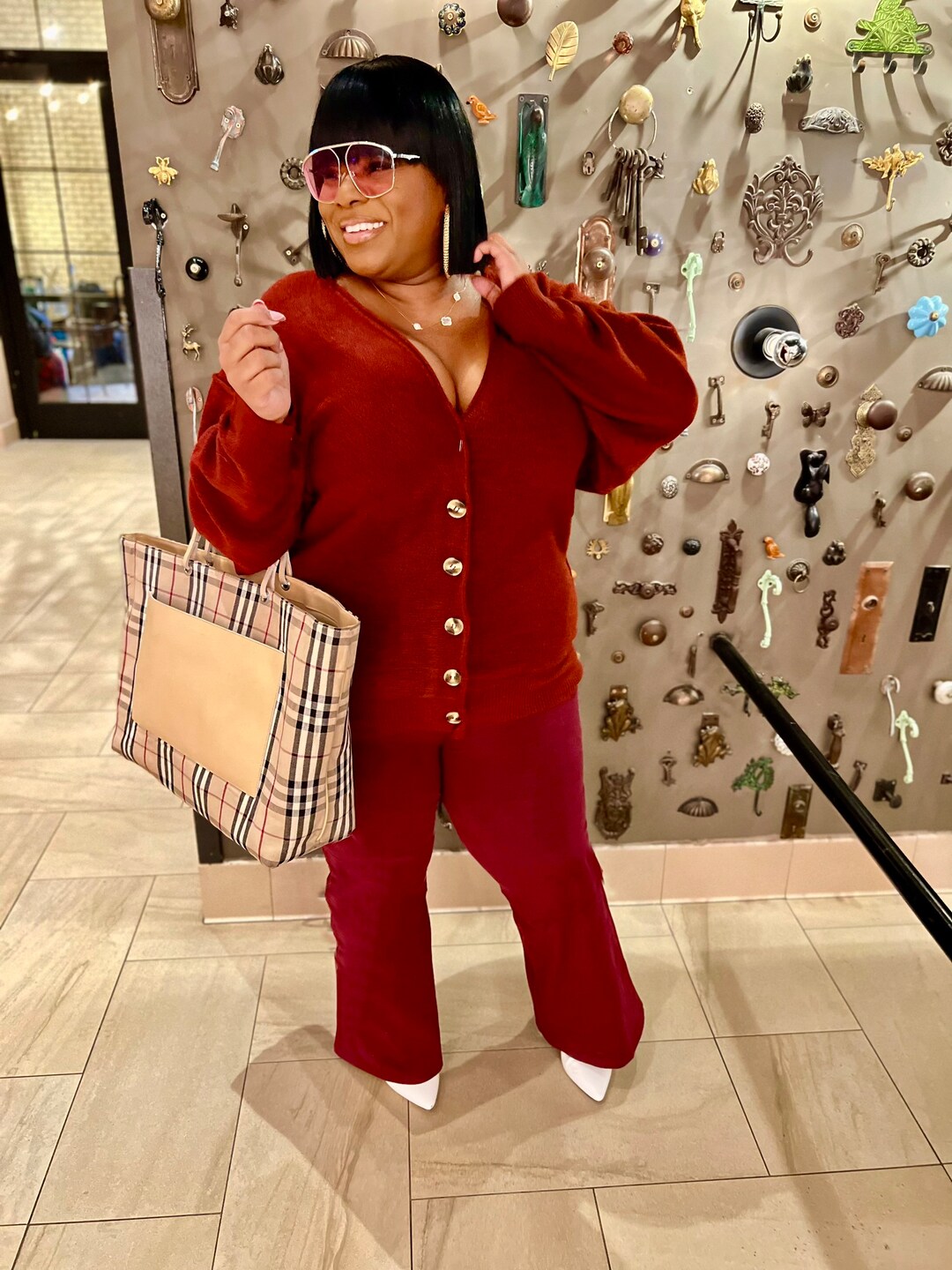 Carey Set ( Burgundy) - Etsy