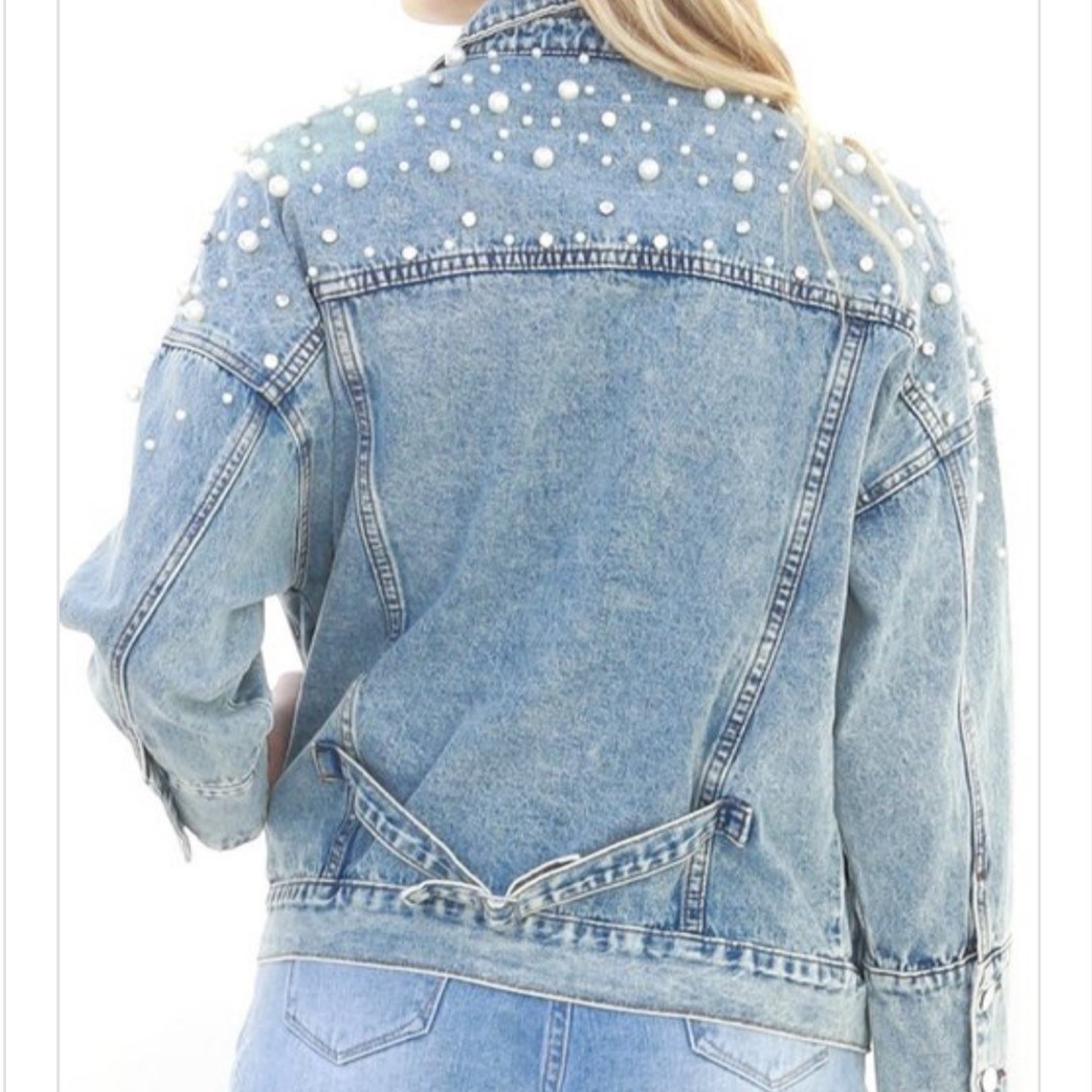 Pearl Denim Jacket - Etsy