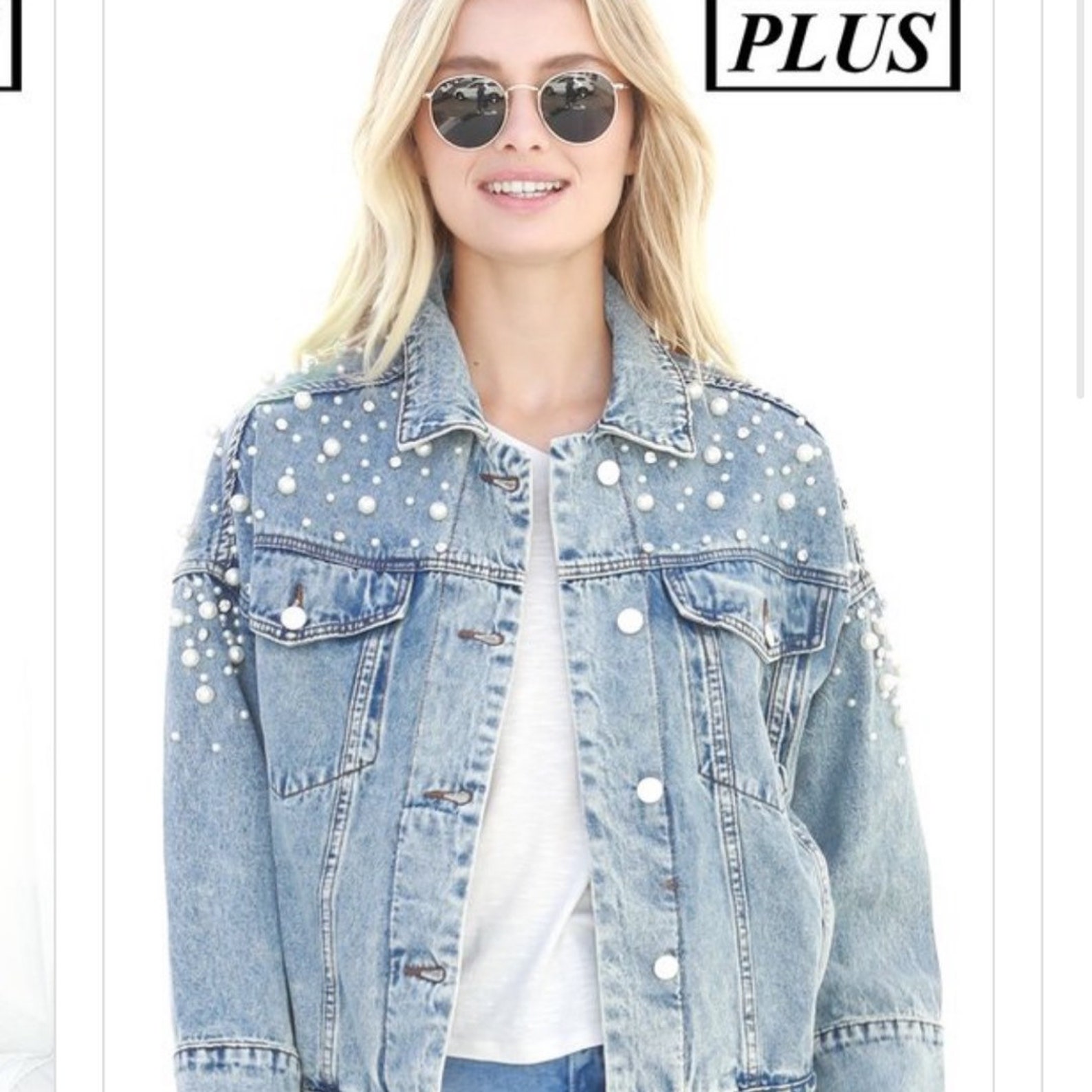 Pearl Denim Jacket - Etsy