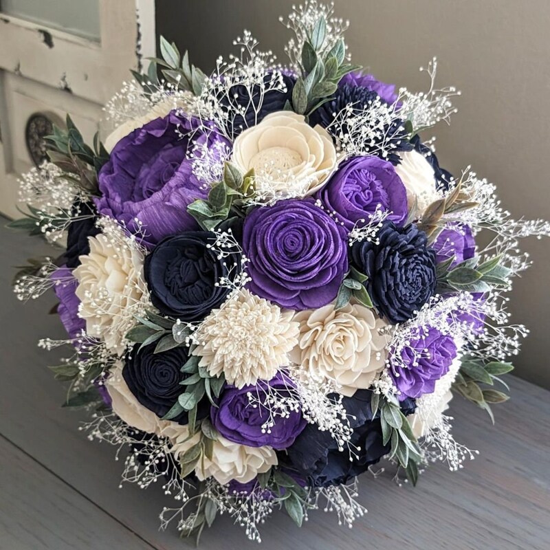 Navy Blue and Purple - Etsy