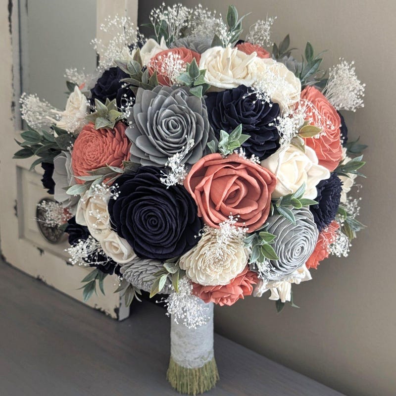 Coral Ivory Wedding - Etsy