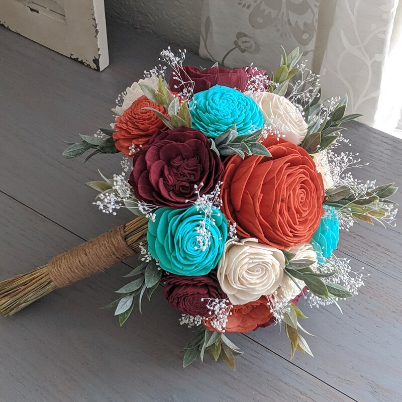 Turquoise Bouquet - Etsy