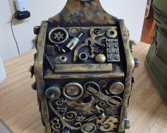 Steampunk Decoration Wooden Box Mixed Media Box Altered Box - Etsy