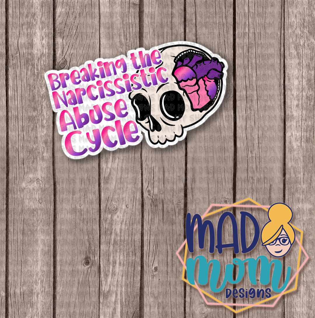 3 Inch Breaking the Narcissistic Sticker in Pink - Etsy