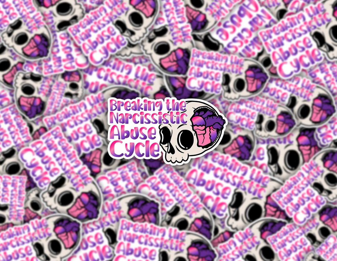 3 Inch Breaking the Narcissistic Sticker in Pink - Etsy