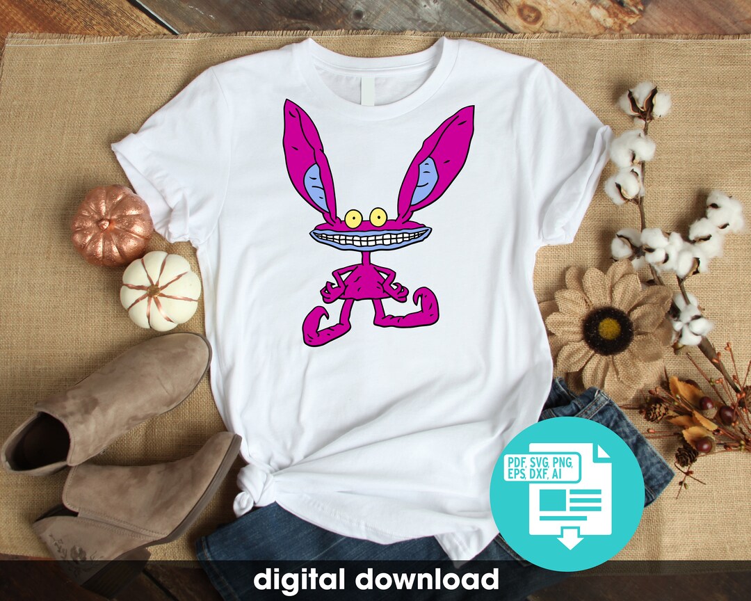 Ickis Aaahh Real Monsters, 90s Cartoons Trendy Digital Download, Svg ...