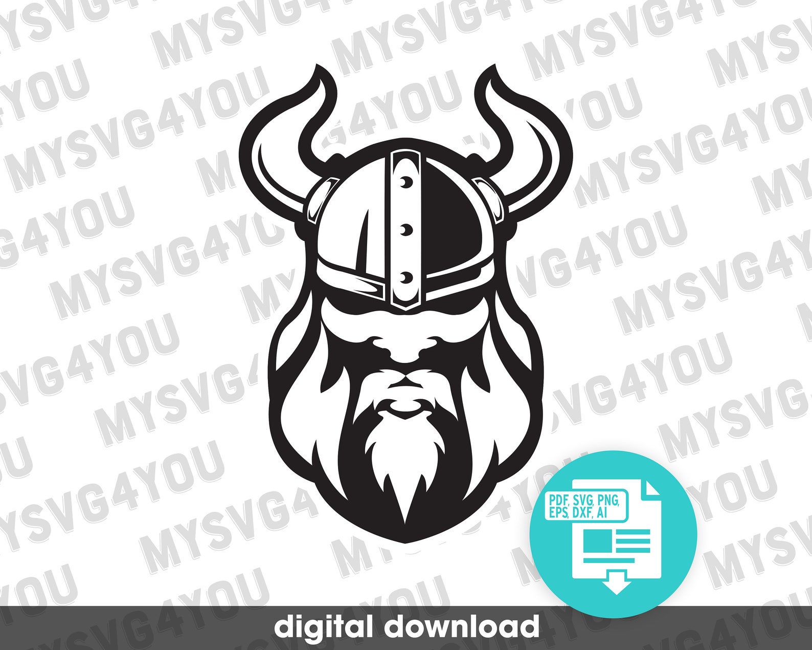 Viking Skull SVG, Digital File Viking Skull for Shirts Digital Download ...