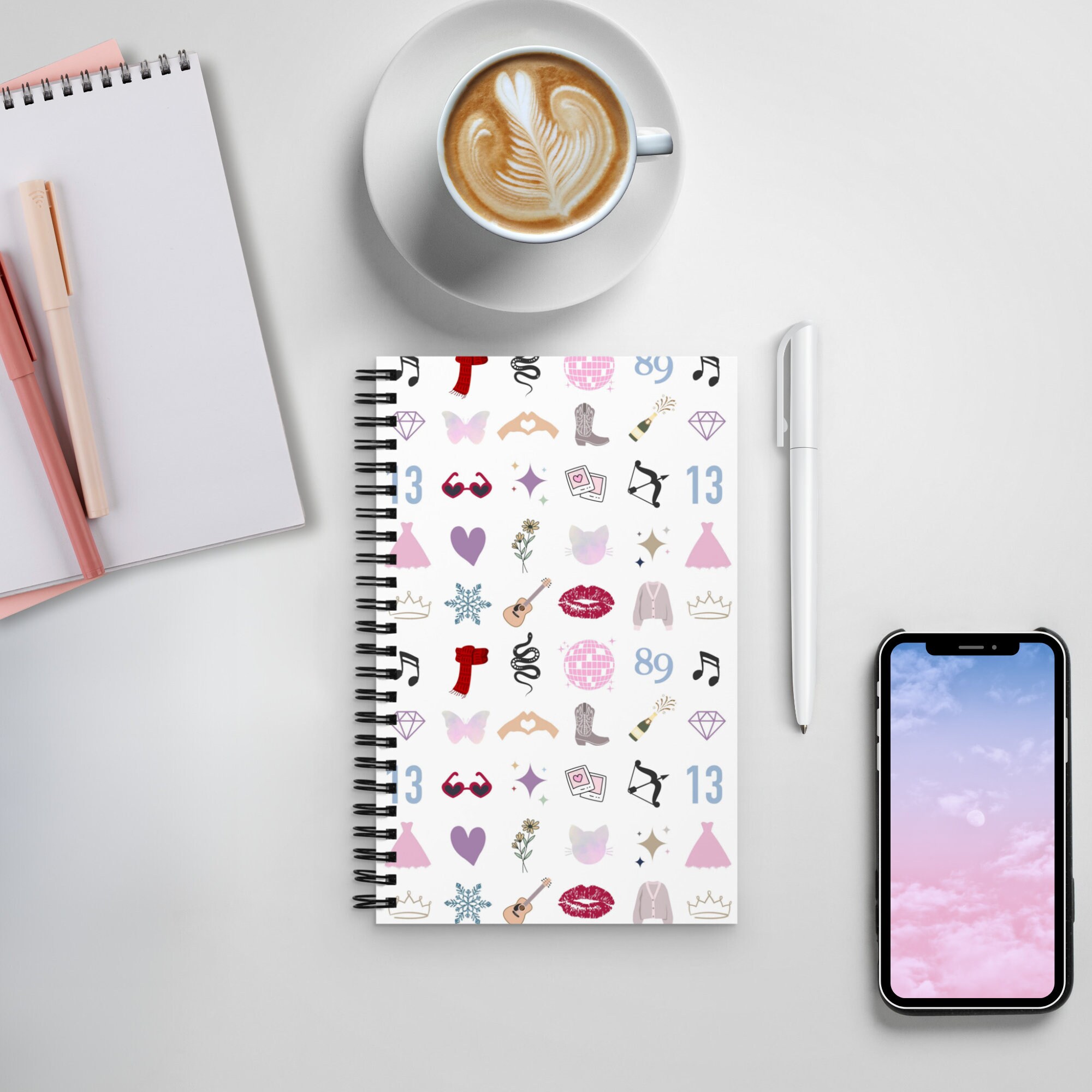 Pop Star Inspired Notebook, Eras Tour, Eras Concert Spiral Notebook ...