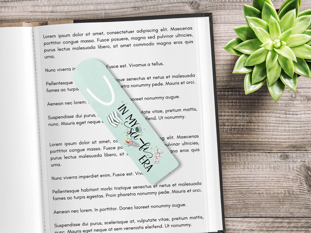 In My Sci-fi Era Bookmark, Science Fiction Bookmark, Book Lover, Space ...