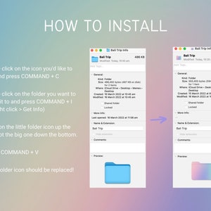 Folder Icons Desktop Icons Holo Icons Mac Desktop Icons - Etsy Canada