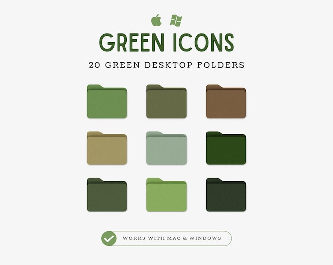 Boho Desktop Icons Desktop Folder Icons Mac Folder Icons Windows Folder ...