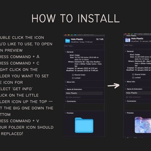 80 Holo Mac Folder Icons Cute Desktop Customization Aesthetic Desktop ...