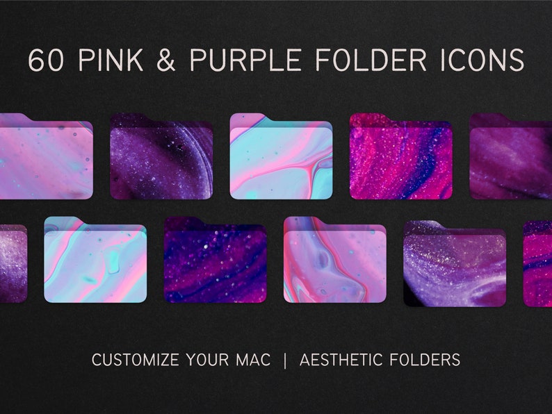 60 Pink and Purple Mac Folder Icons » Cute Desktop Customization ...