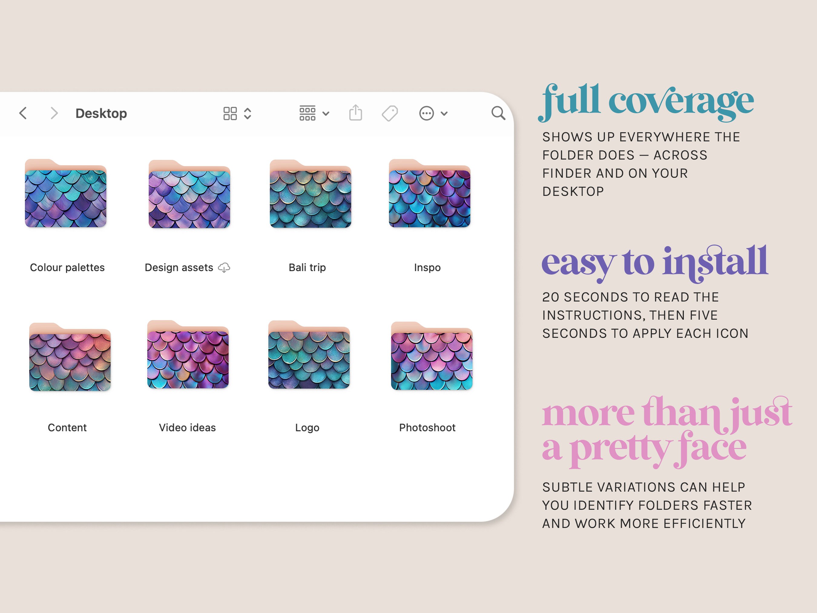 Mermaid Scale Folder Icons for Mac and Windows Aesthetic Folder Icons ... Mermaid Scale Folder Icons for Mac and Windows Aesthetic Folder Icons ...