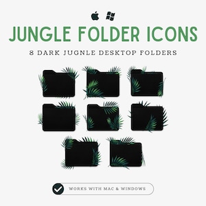 Dark Folder Icons for Mac and Windows » Tropical Icons » Custom Folder ...