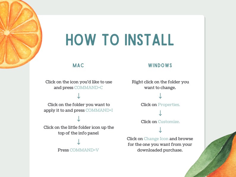 40 Fresh Fruit Desktop Folder Icons, Desktop Icons for Mac and Windows ...