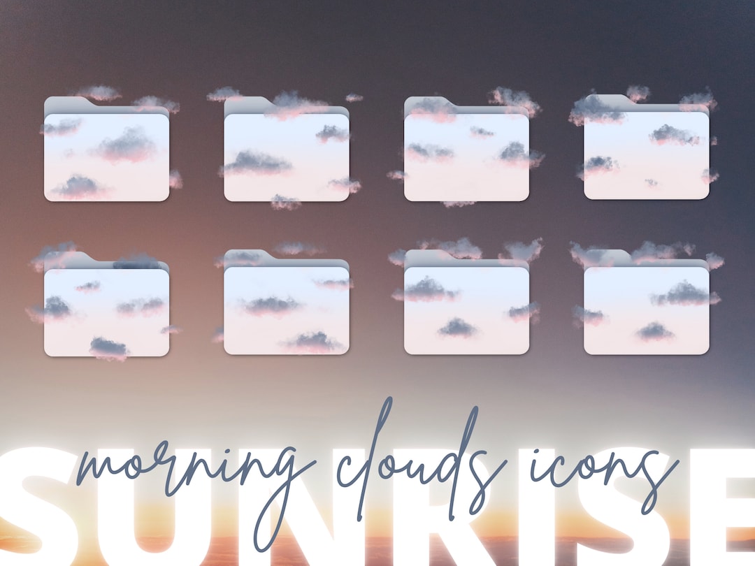 Neutral Folder Icons for Mac » Morning Sunrise Clouds Icons » Custom ...