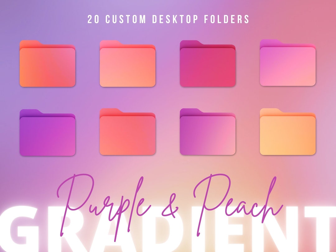 Folder Icons » Desktop Icons » Purple Icons » Mac Desktop Icons - Etsy