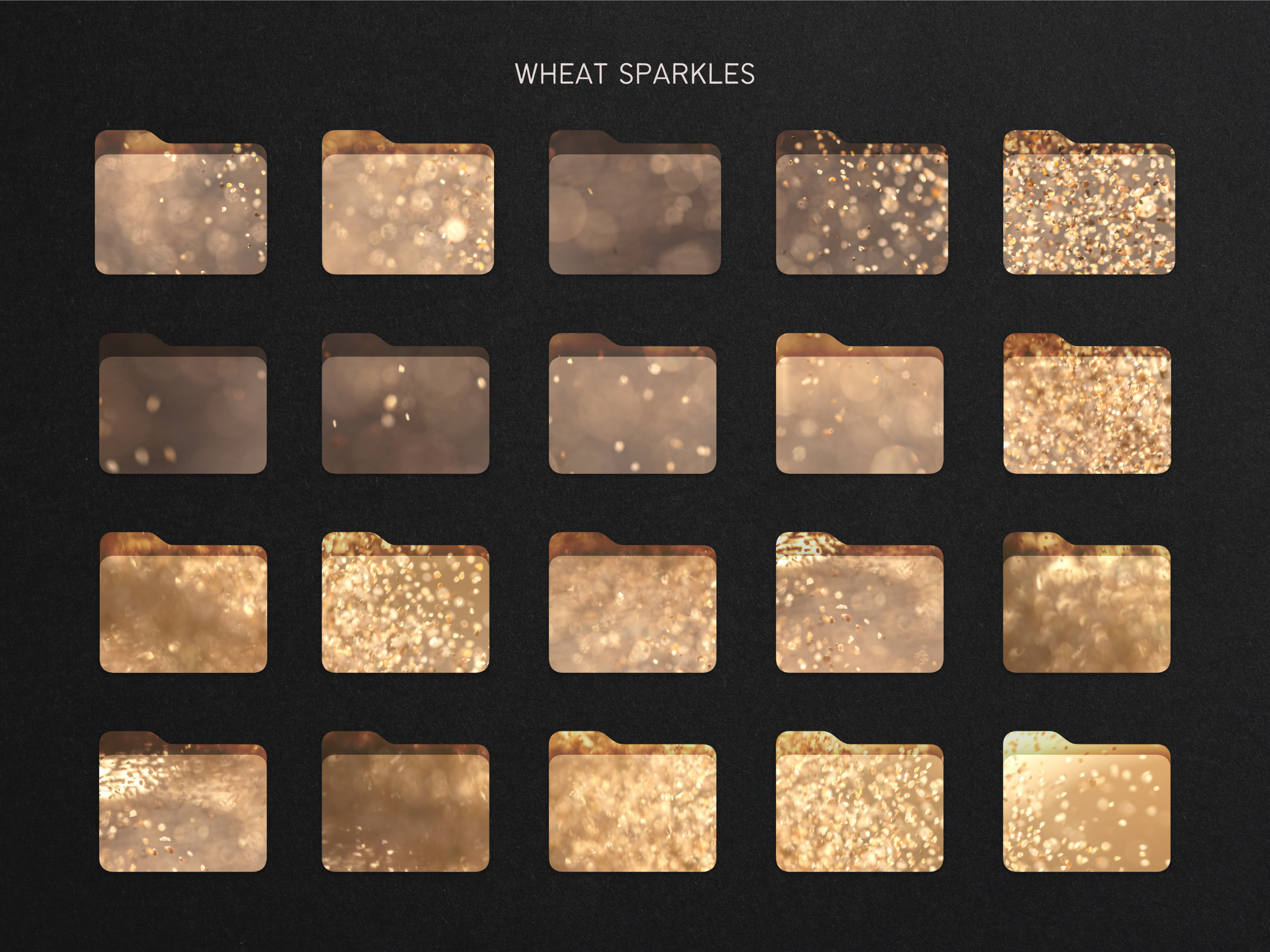 60 Gold Mac Folder Icons » Cute Desktop Folders » Aesthetic Desktop ...